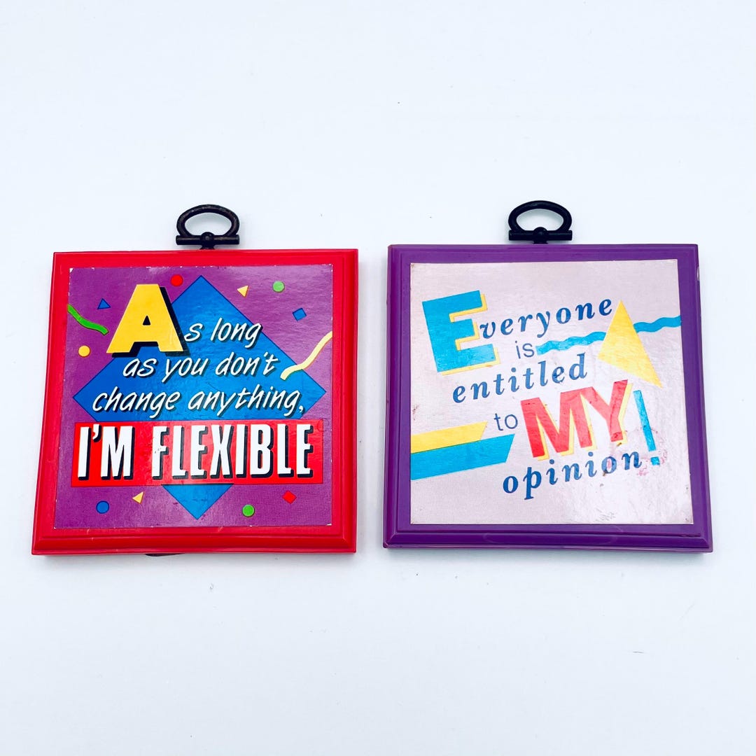 1985 Hallmark Humorous Wall Plaques - Two - Etsy