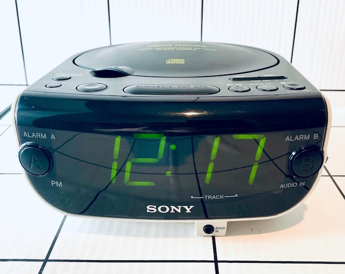 Vintage 90’s Sony CD Radio Alarm Clock ICF-CD815 ~ Works - Etsy