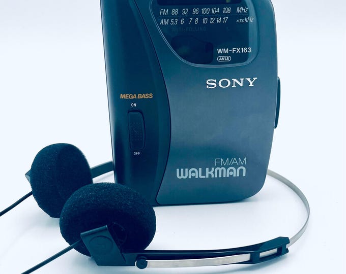 Vintage 1990’s Sony Walkman WM-FX163 Cassette Player and Radio With ...