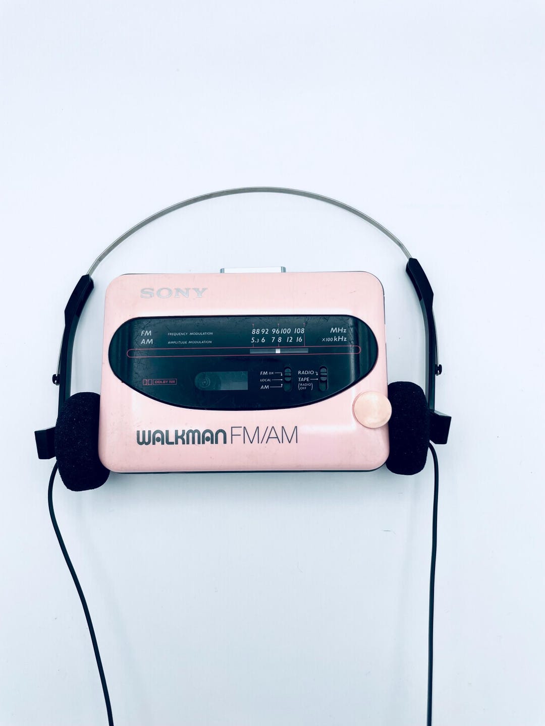 Rare 1980’s Pink Sony Walkman WM-F38/68 Radio and Cassette Player With ...