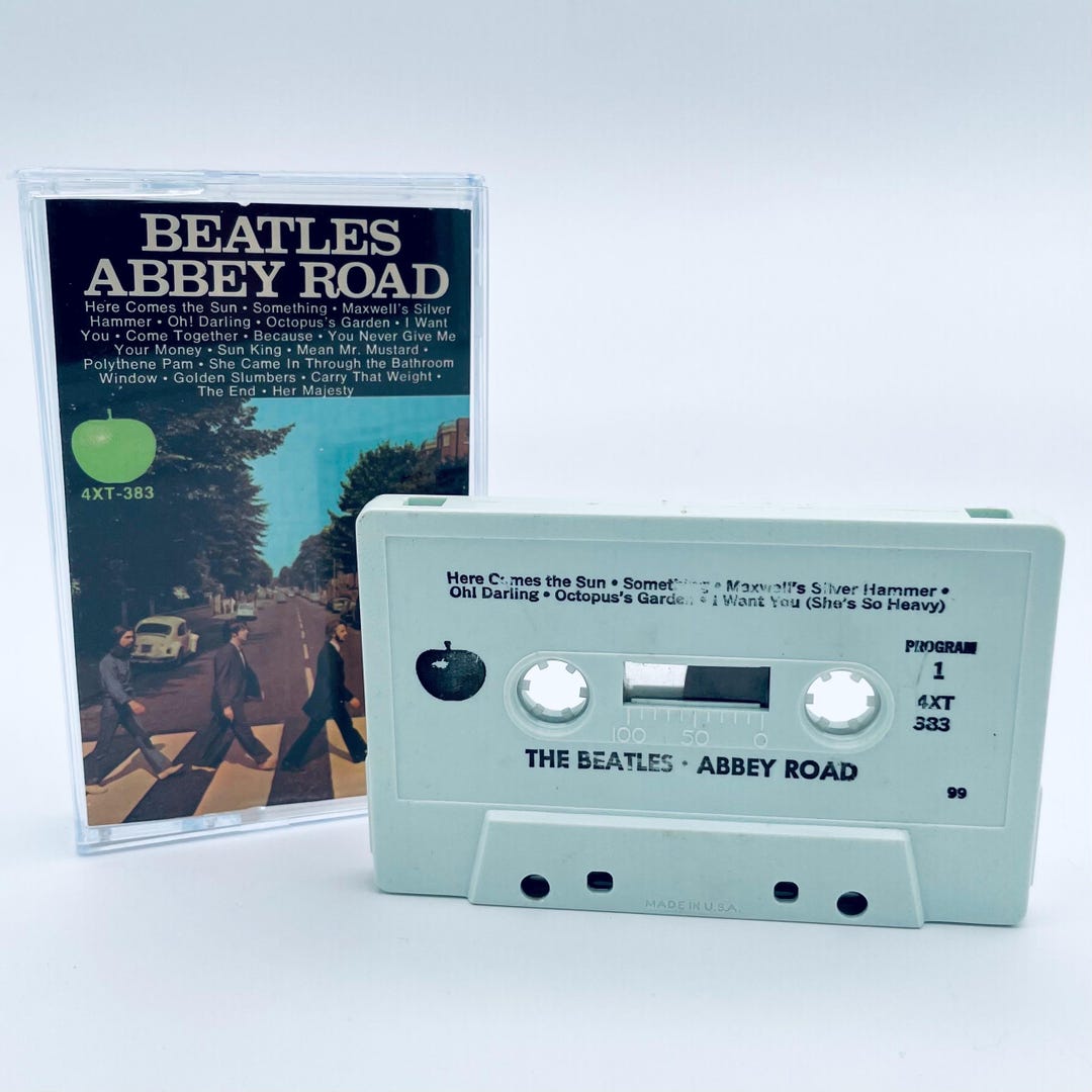 The Beatles - Abbey Road - Cassette - Apple Label - Etsy
