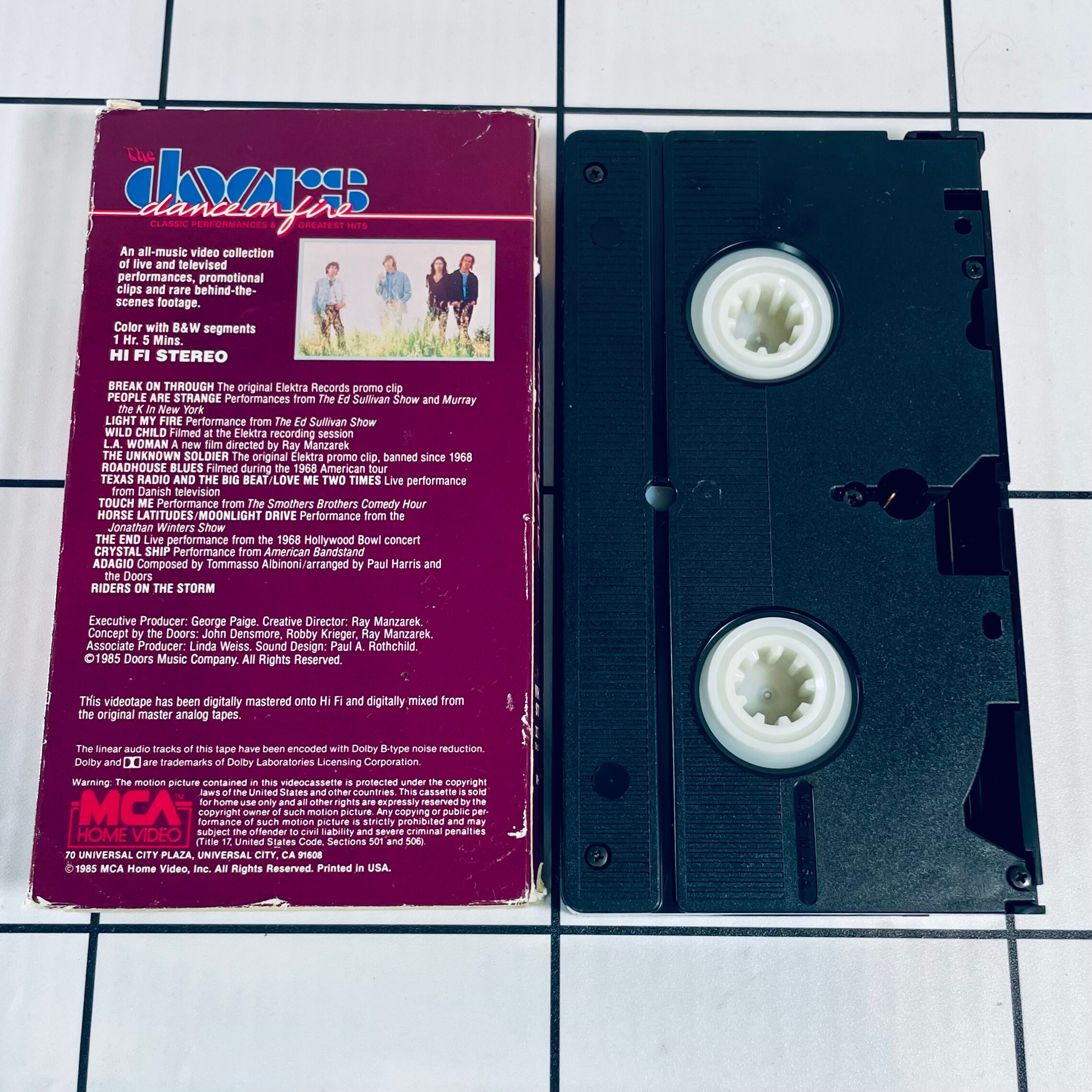 The Doors Dance on Fire VHS - Etsy