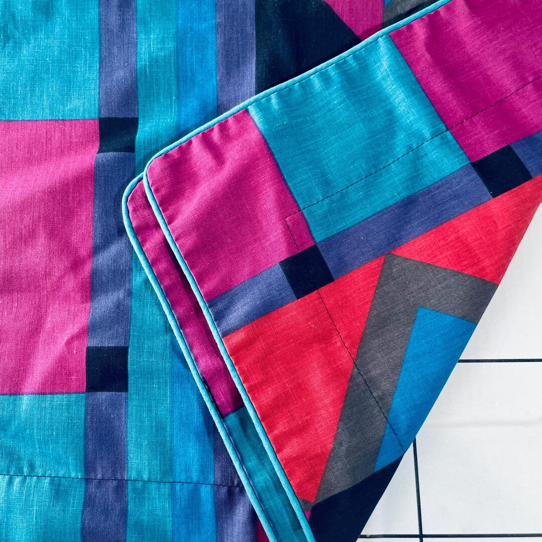 Vintage 1990’s Westpoint Stevens Colorblock Jumbo Decorative Pillowcase ...