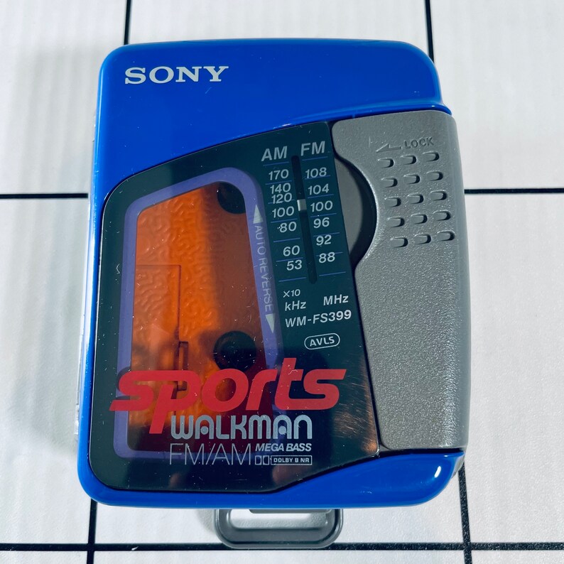 Rare Vintage Blue Sony Walkman WM-FS399 Radio Cassette Player - Etsy