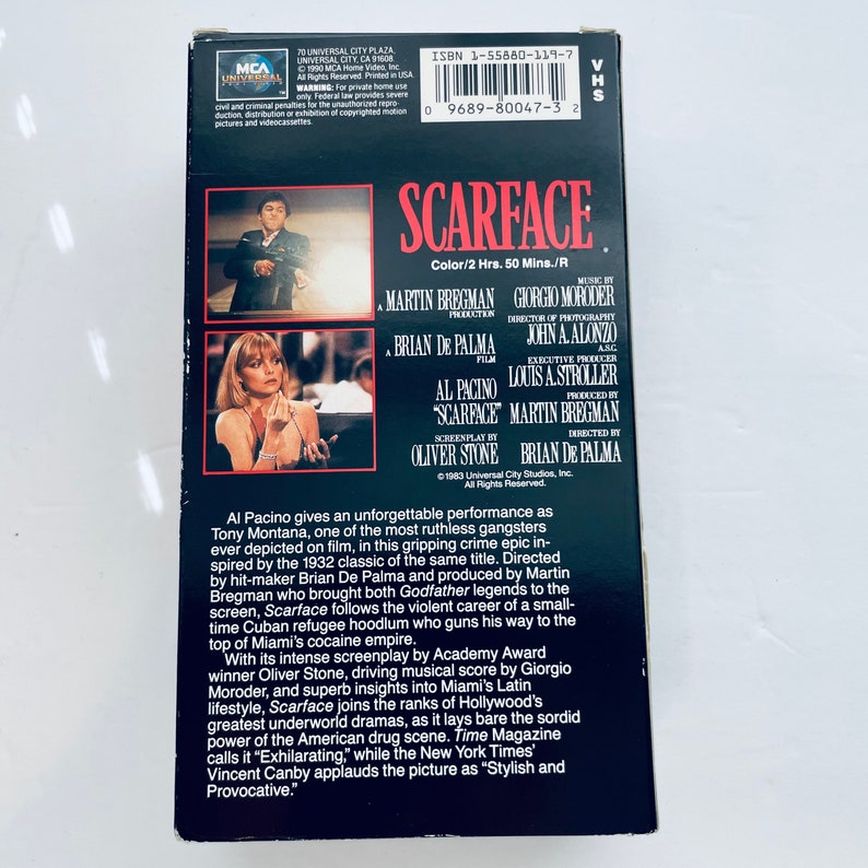Scarface Double VHS - Etsy