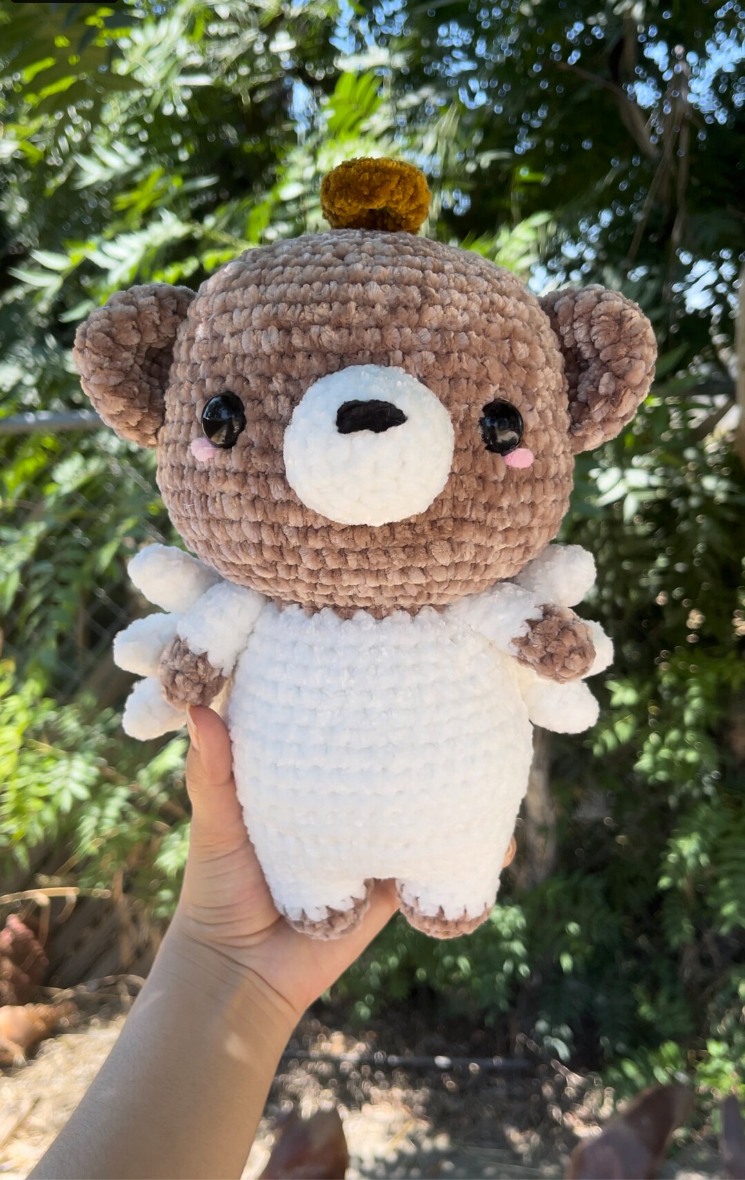 Angel Bear Crochet Plush - Etsy