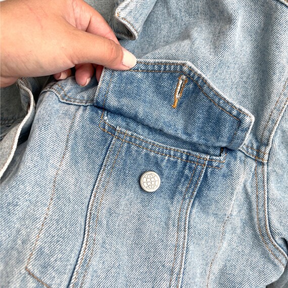 80s Sun-Faded Pasta Denim Jacket - Gem