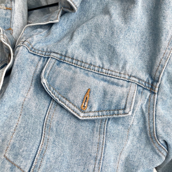 80s Sun-Faded Pasta Denim Jacket - Gem