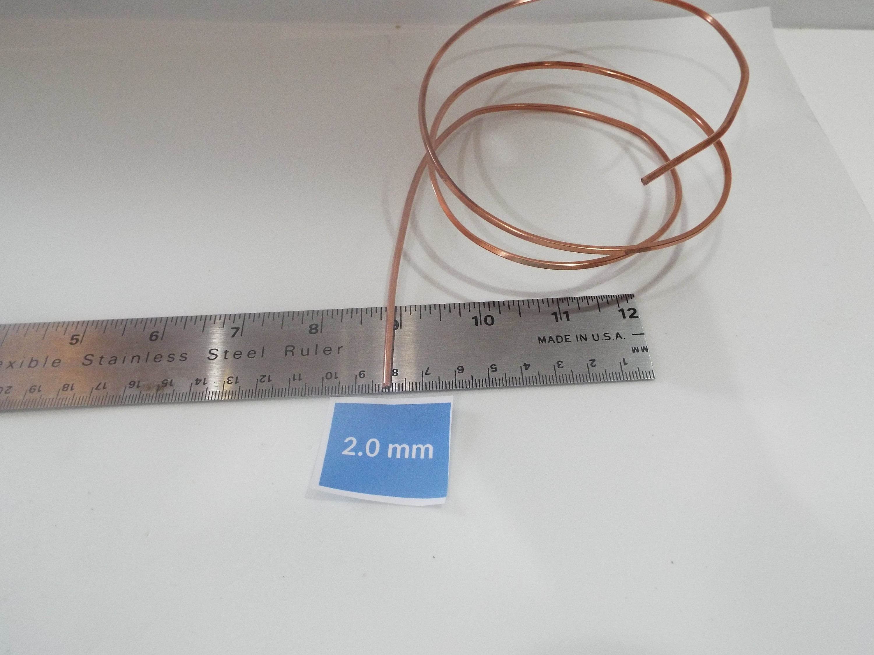 Square Copper Wire 2 Mm/12 Gauge 99.9 % Pure Copper Wire. - Etsy