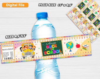 Label Water Bottle - Etsy