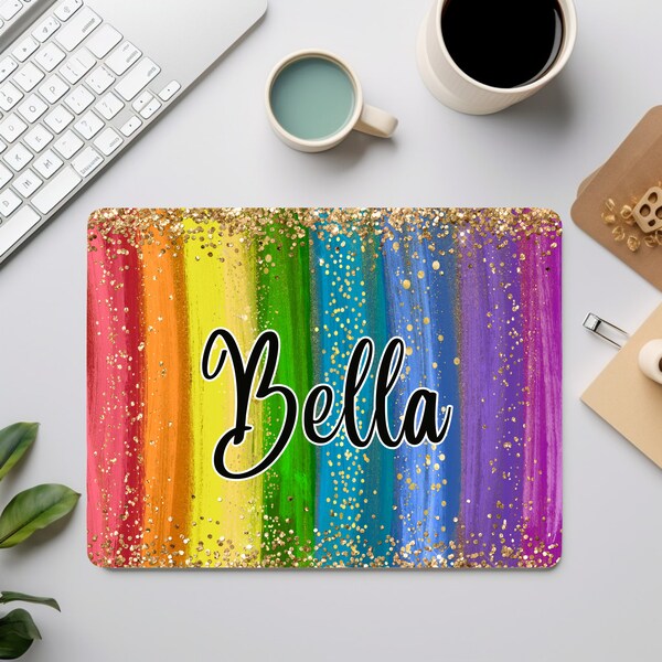 Rainbow Mouse Pad - Etsy