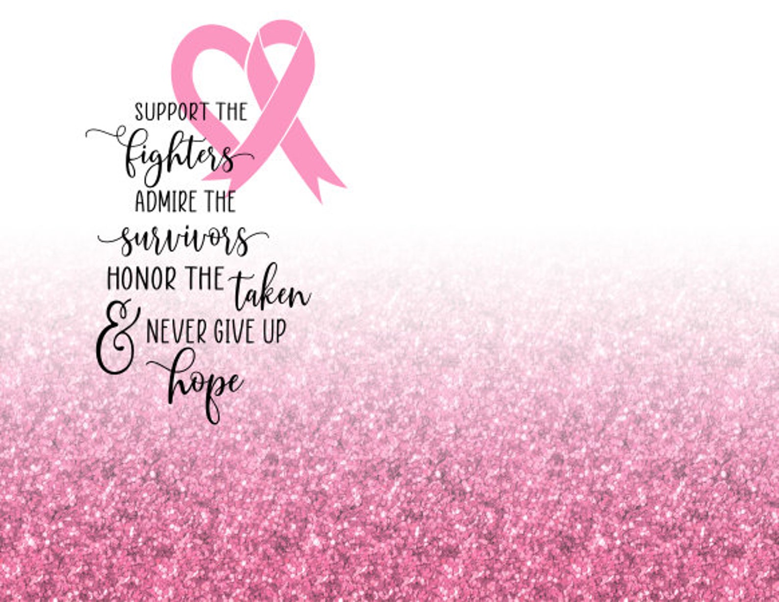 Pink Prayers Breast Cancer Awareness Tumbler Personalized - Etsy