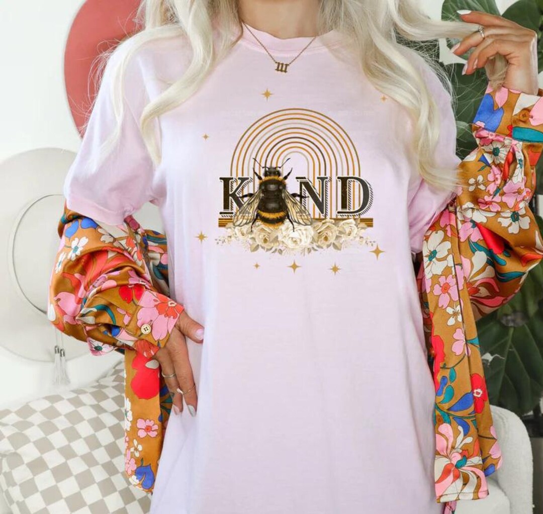 Be Kind Rainbow Full Color Screenprint-wt23 - Etsy