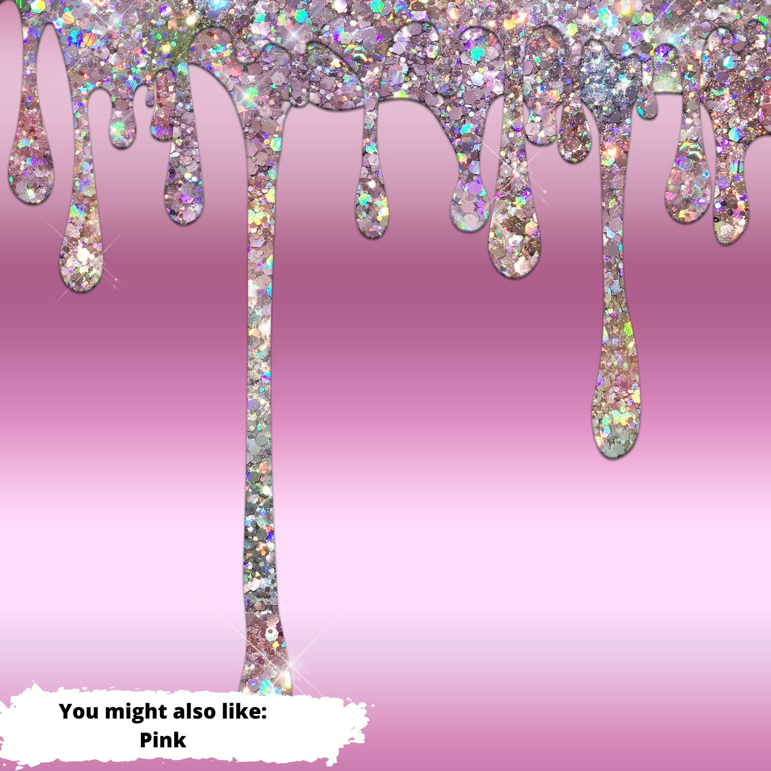 Pink Drizzle Faux Glitter Tumbler Personalized Tumbler - Etsy