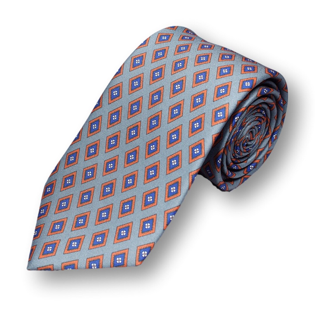 JULIAN Men's Floral Printed Necktie, Skinny Necktie, Wedding Tie, Groom ...