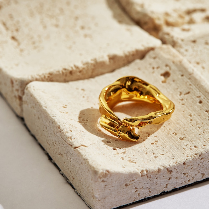 Rustic Gold Rings - Etsy