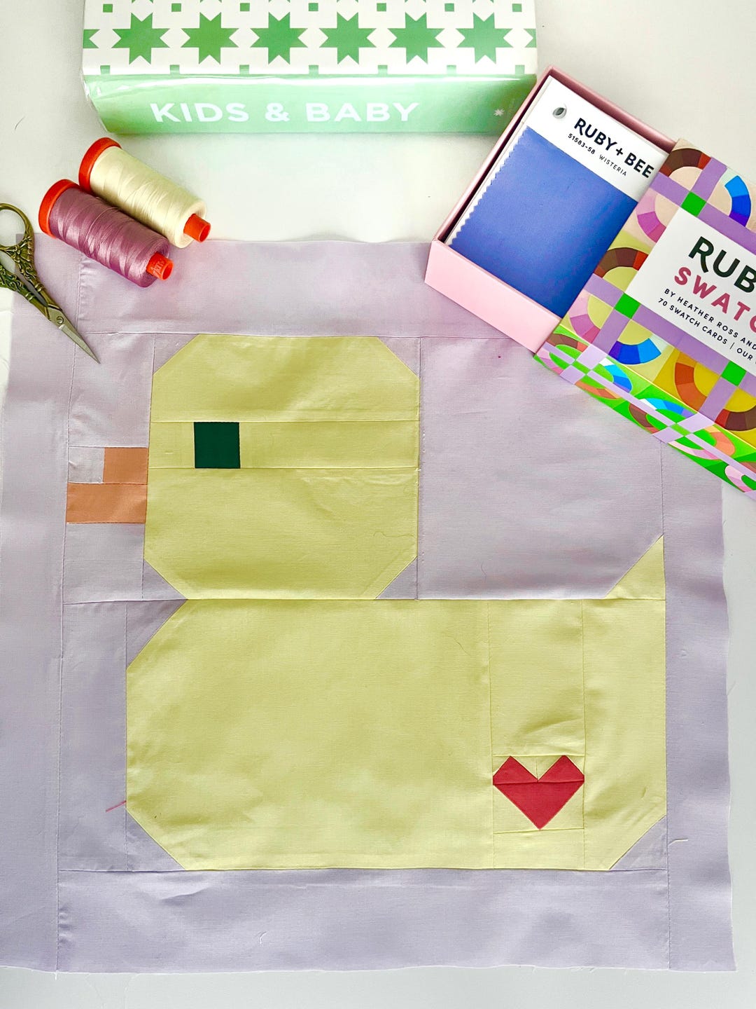 Rubber Duck Quilt Block- PDF Download - Etsy