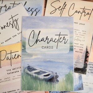 Character Cards - Etsy