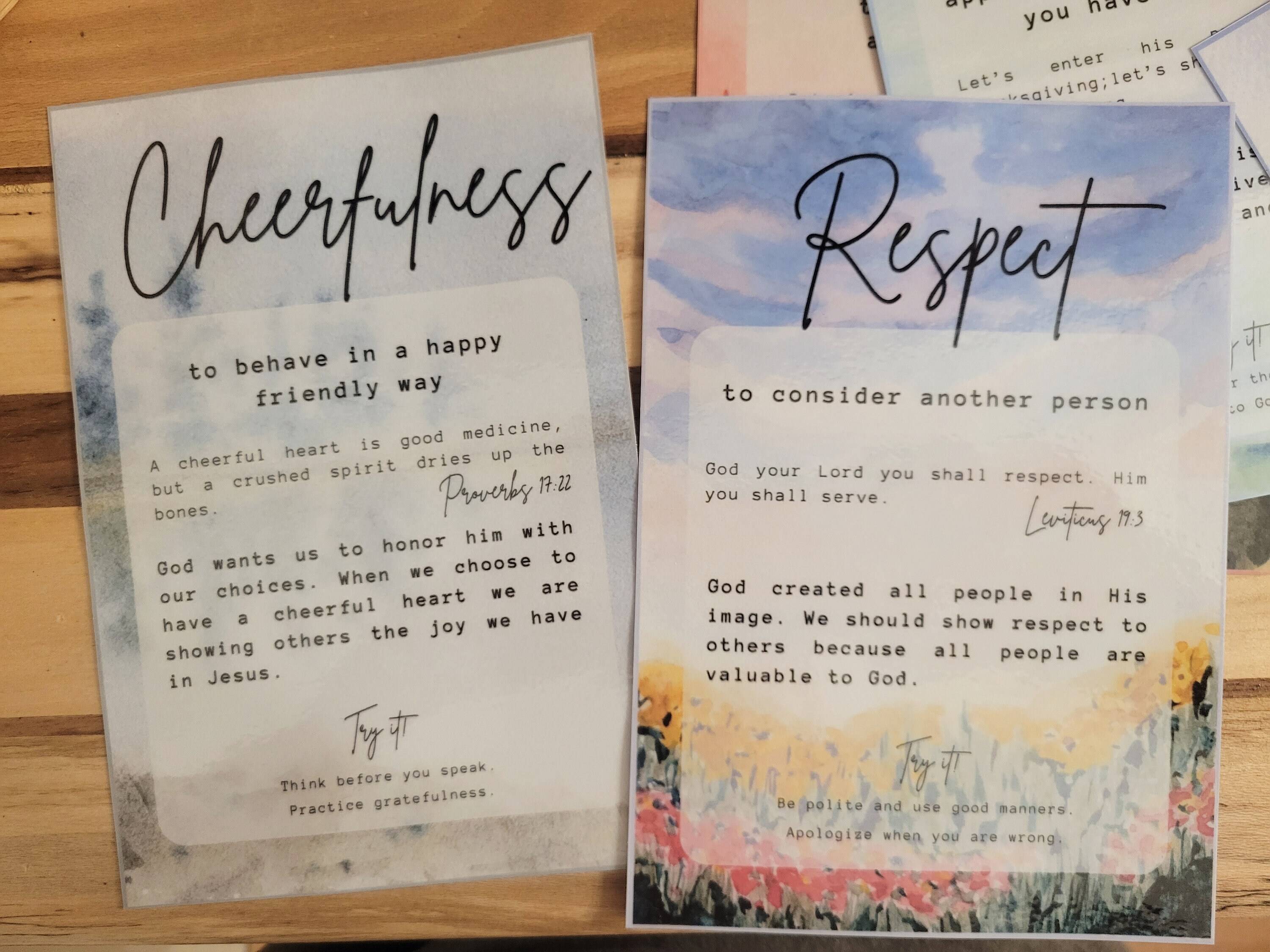 Character Cards - Etsy