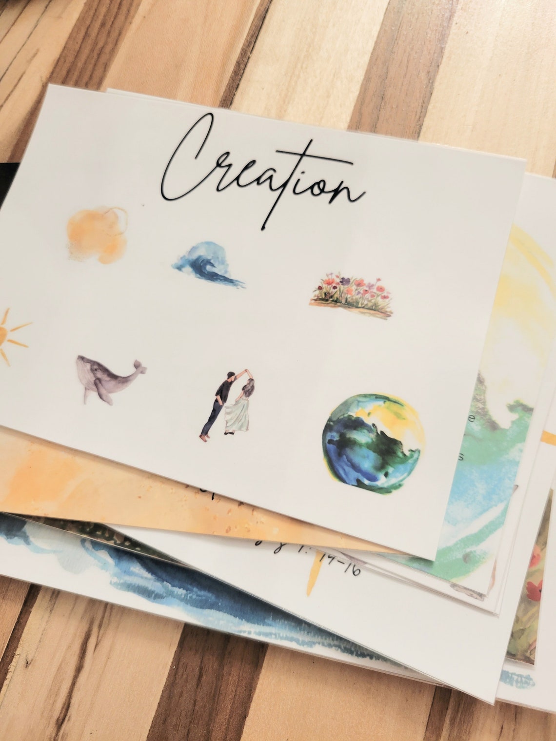 Days of Creation Flashcards - Etsy