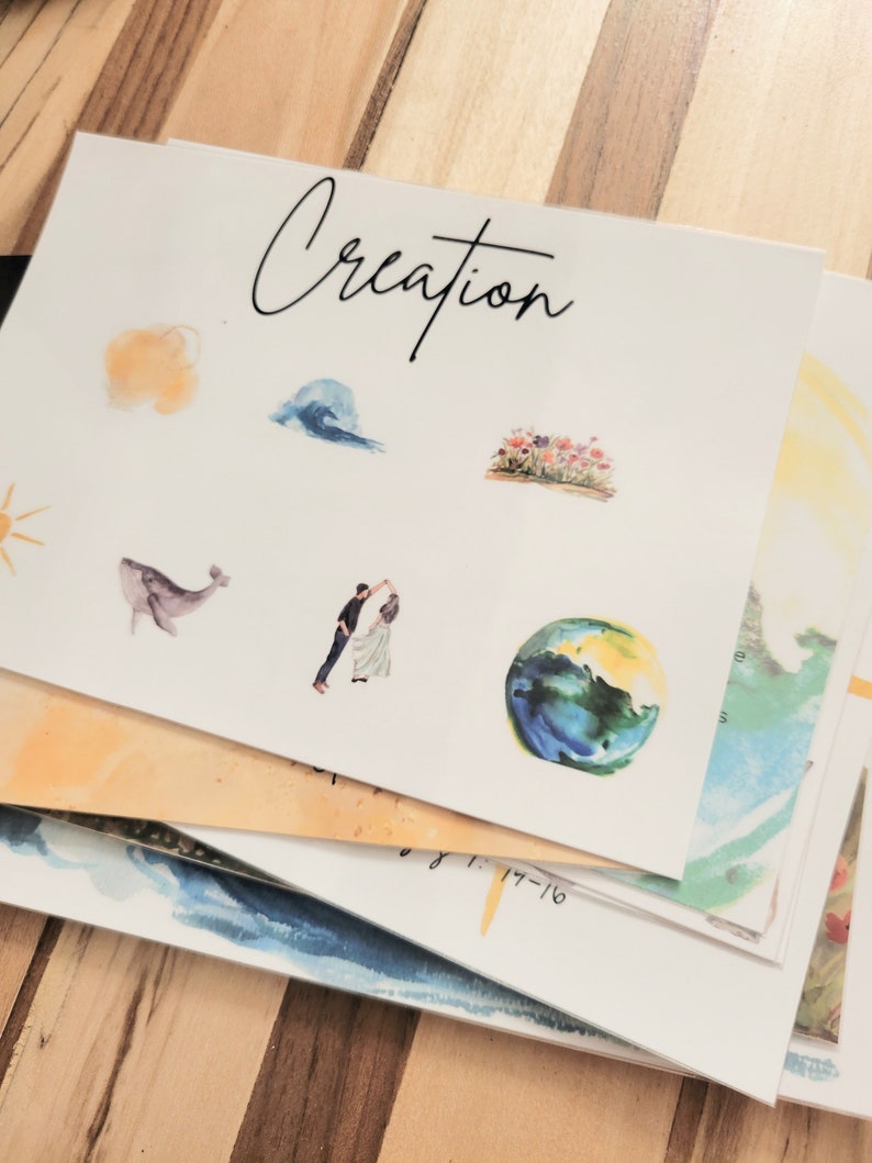 Days of Creation Flashcards - Etsy
