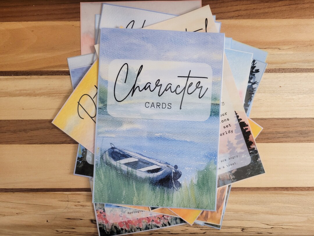 Character Cards - Etsy