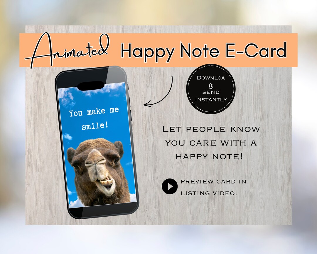 Digital Ecard, Text Greeting Card, Positive Note, Just Because Card - Etsy