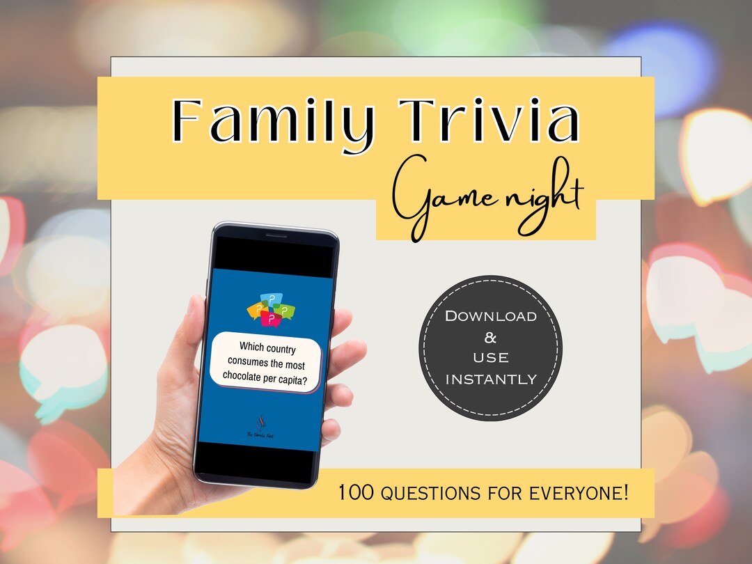 Family Games | Game Night Trivia | Family Game Night | Conversation ...