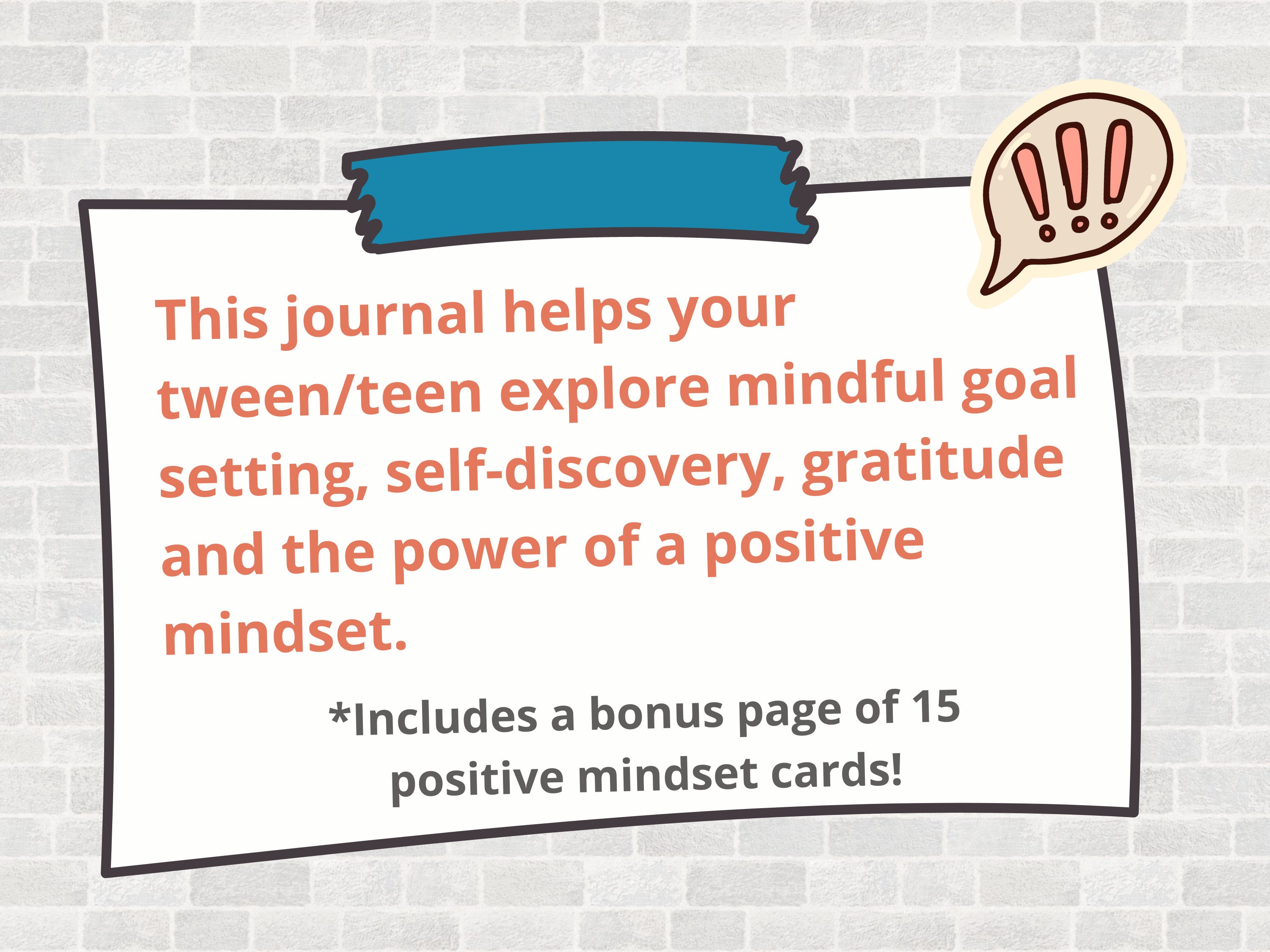 Mindset Journal | Teen Growth Mindset | Printable |gratitude Journal ...