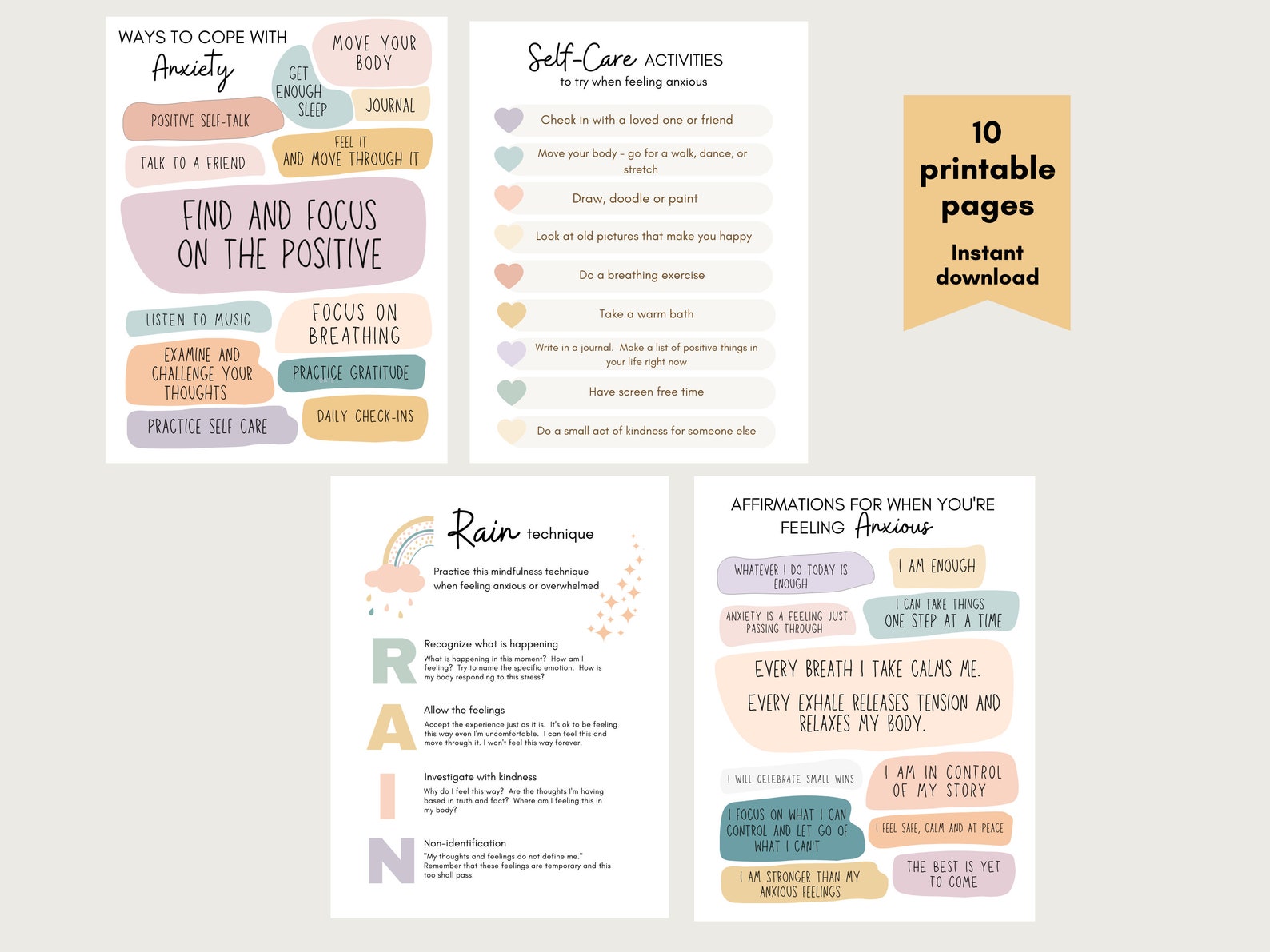 Anxiety Journal, Therapy Journal, Anxiety Coping Skills, Mental Health ...