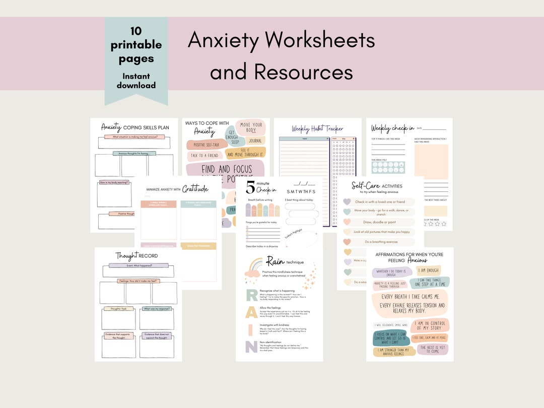 Anxiety Journal, Therapy Journal, Anxiety Coping Skills, Mental Health ...