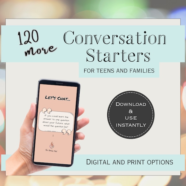 Teen Conversation Cards - Etsy