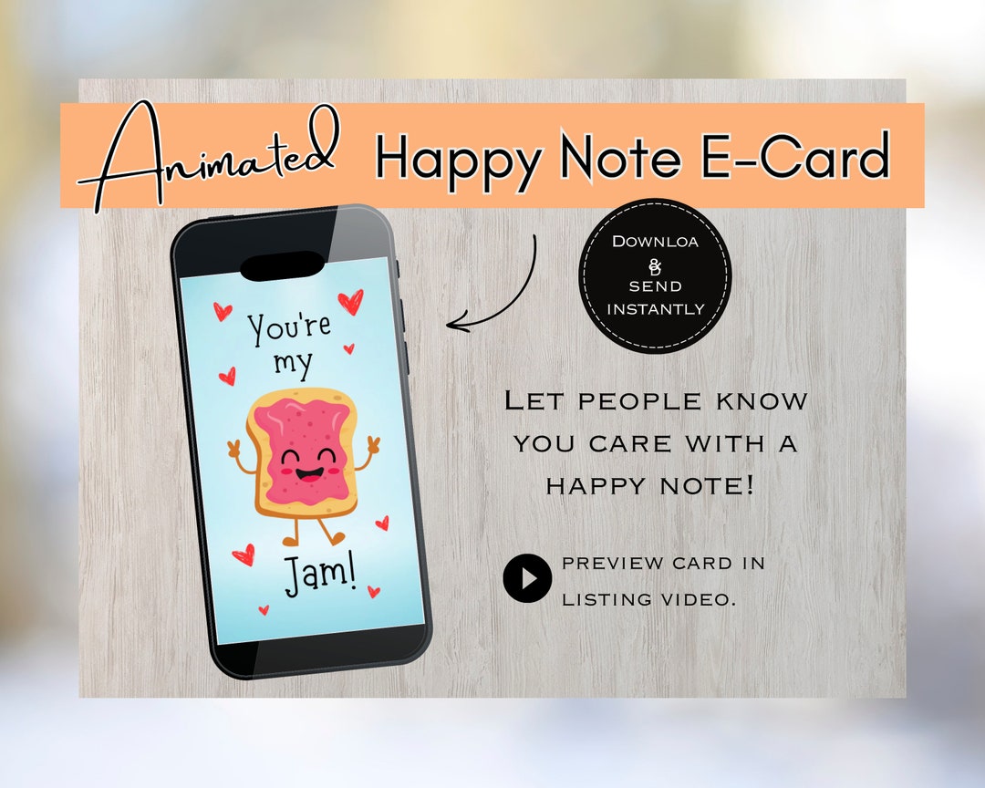 Digital Ecard, Text Greeting Card, Positive Note, Just Because Card - Etsy