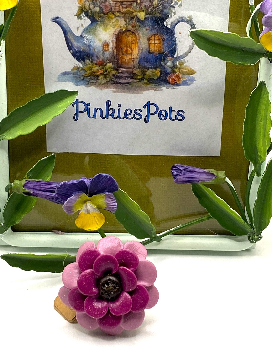 Gerber Flower Inspired Polymer Clay Statement Ring - Etsy