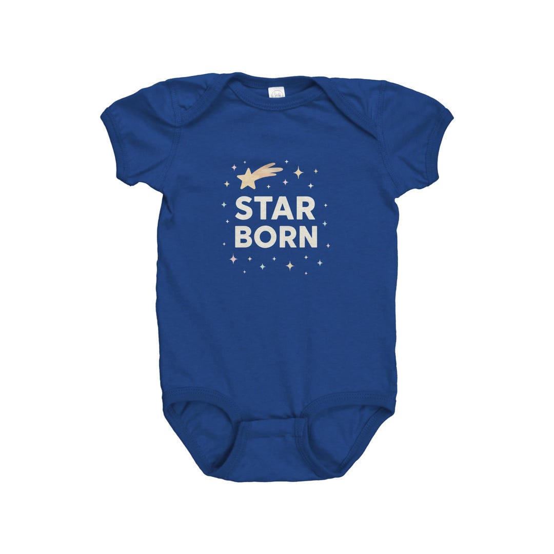 Star Born Baby Onesie - Celestial Baby Shower Gift - Cute Space-themed ...