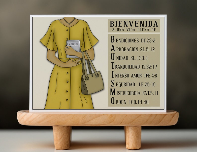 Tarjeta De Bautismo Testigo De Jehová, Regalo Para Hermana, Dedicación ...