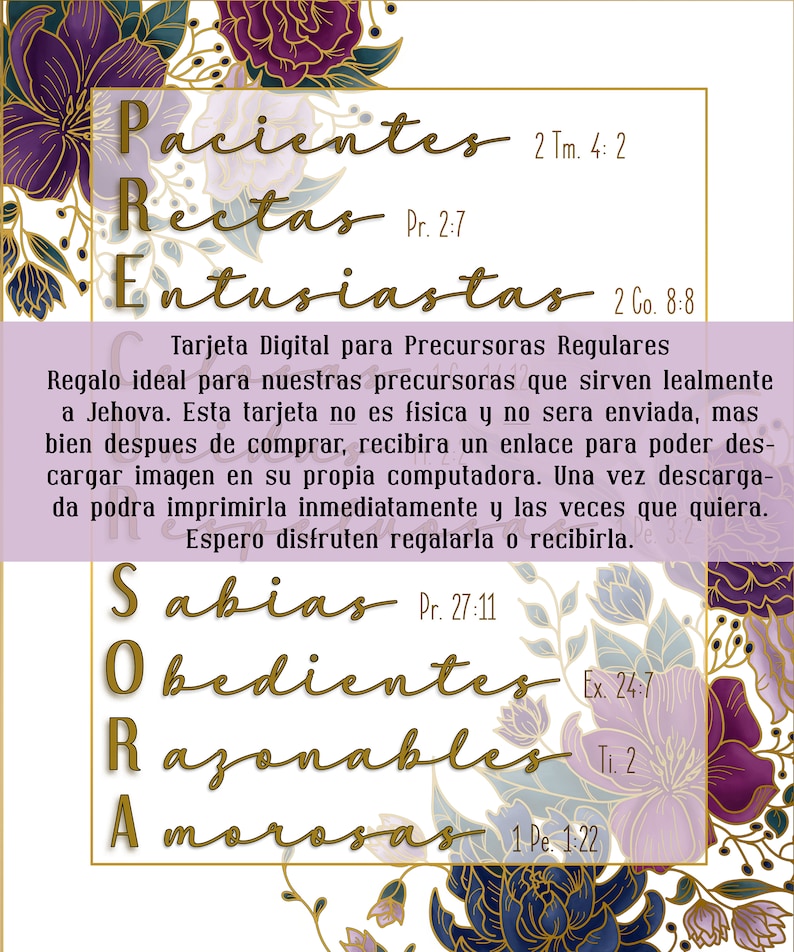 JW Testigos De Jehova Precursor Regular, Targeta, Regalo, Ideas ...