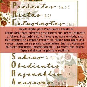 JW Testigos De Jehova Precursor Regular, Targeta, Regalo, Ideas ...