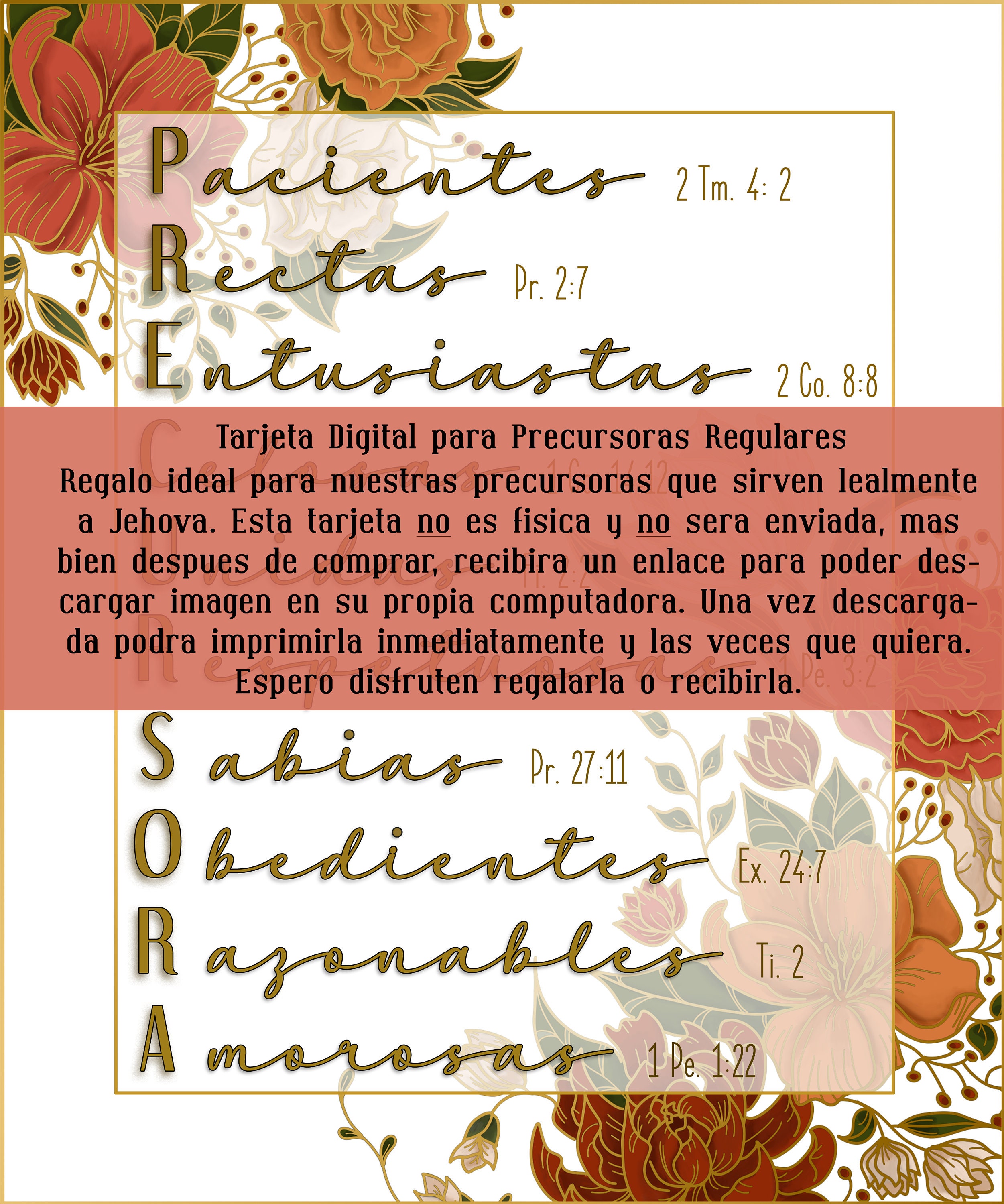 JW Testigos De Jehova Precursor Regular Targeta Regalo - Etsy Australia