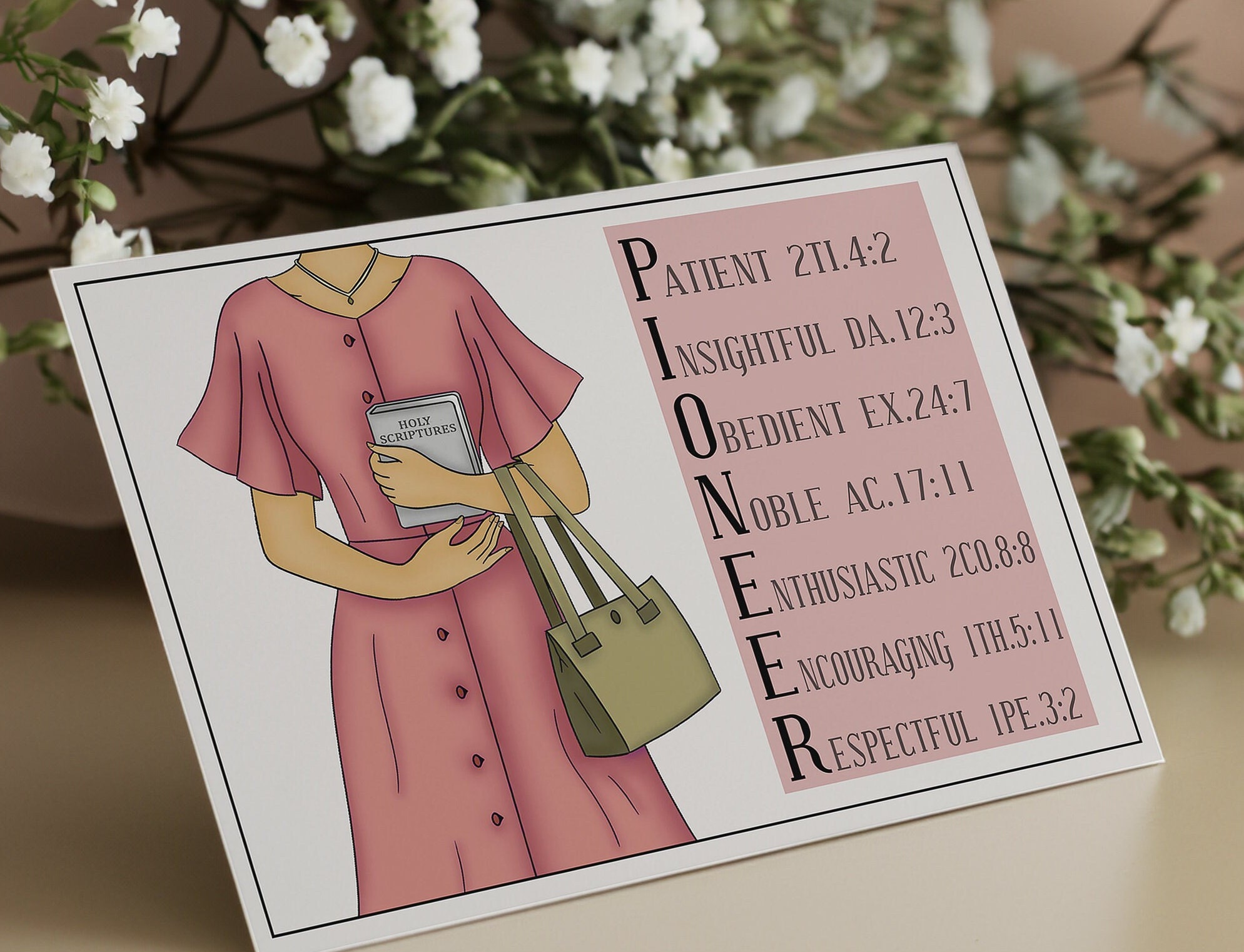 Pioneer School Gift Card, JW Printable Gifts 2024 Instant Digital Cards ...