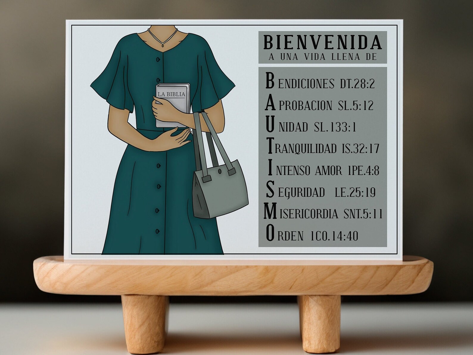 Tarjeta De Bautismo Testigo De Jehová, Regalo Para Hermana, Dedicación ...