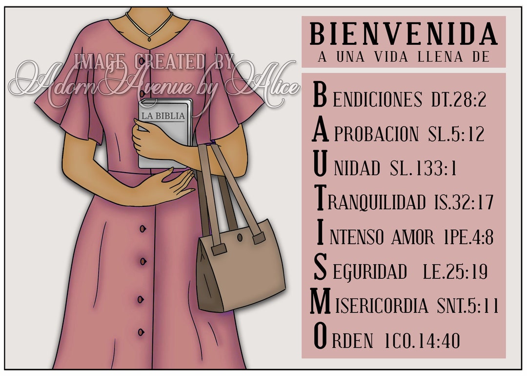 Tarjeta De Bautismo Testigo De Jehová, Regalo Para Hermana, Dedicación ...