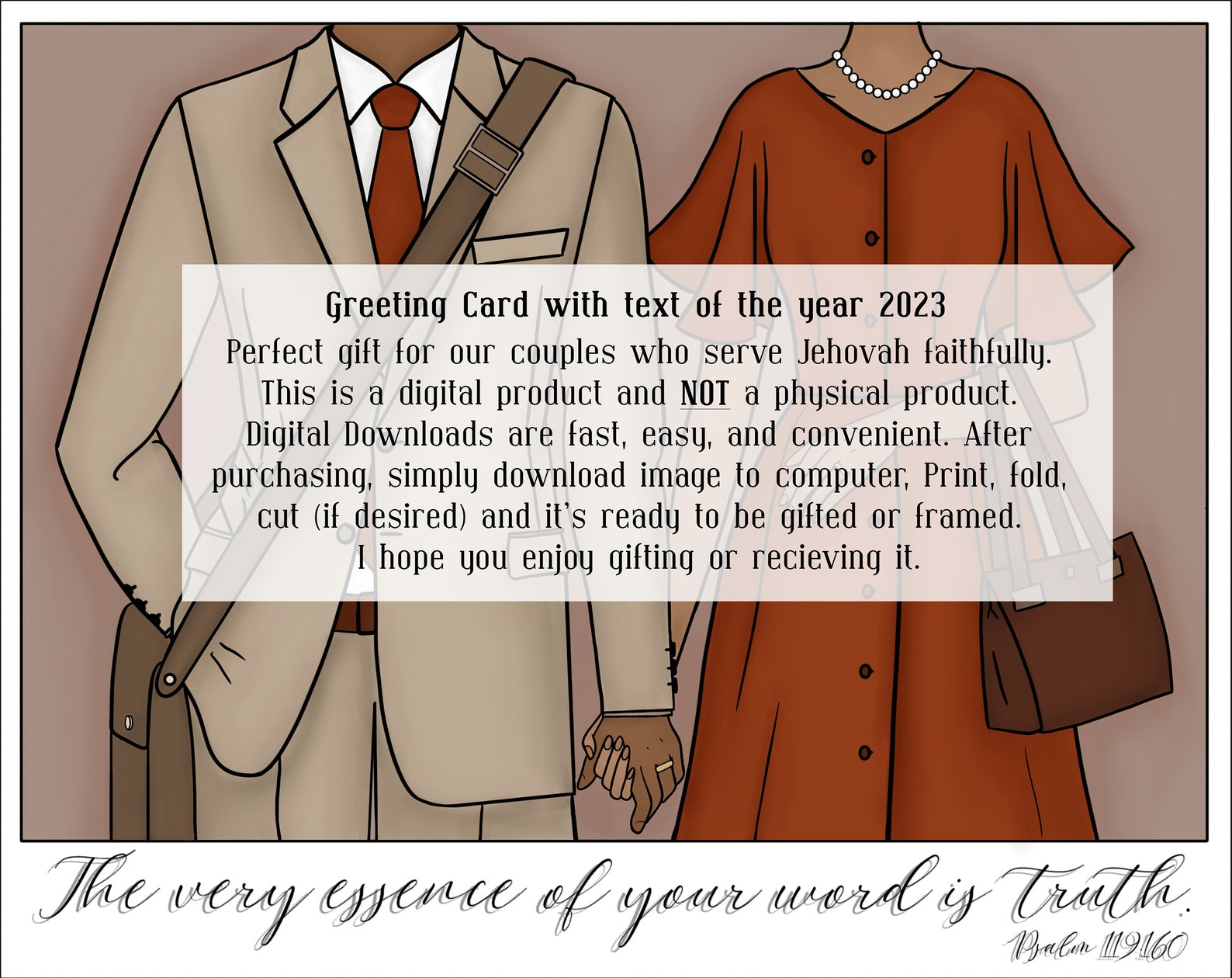 JW Gift Ideas Jehovah's Witness Greeting Card, English, Digital Instant ...