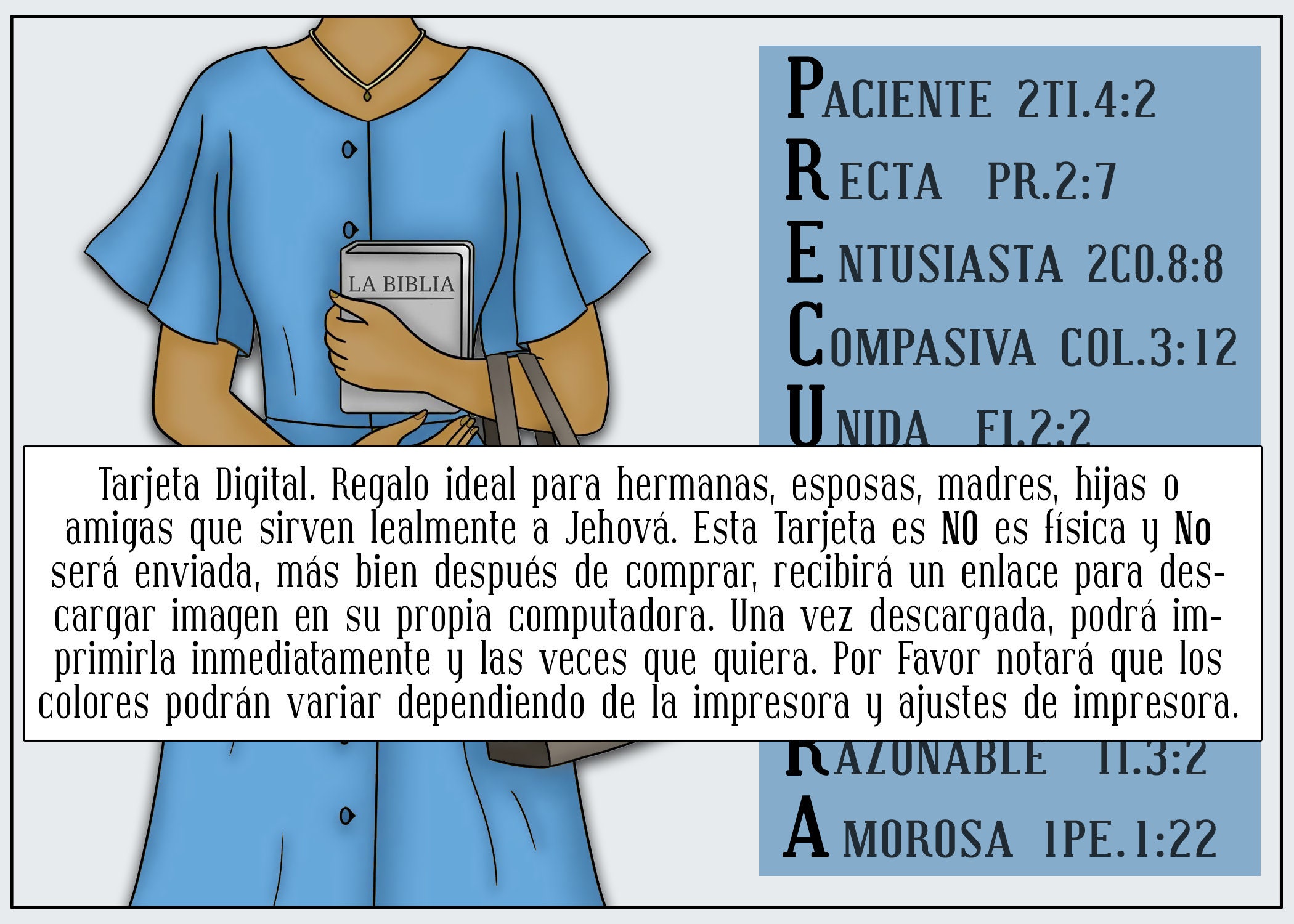 Escuela de Precursor 2024 Digital JW card Precursoras regulares Testigo ...