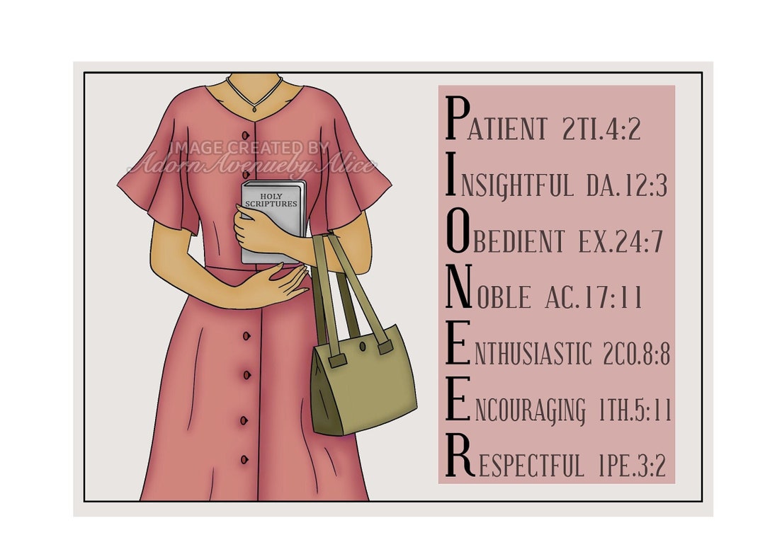Pioneer School Gift Card, JW Printable Gifts 2024 Instant Digital Cards for JW Sisters & Women ...