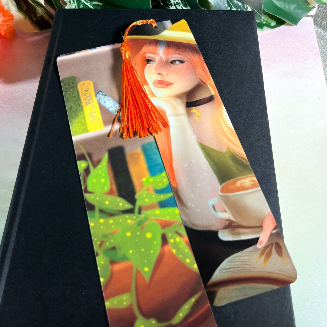 Herbal Witch Bookmark | Double Sided Bookmark | Witchy Bookmark | Plant ...