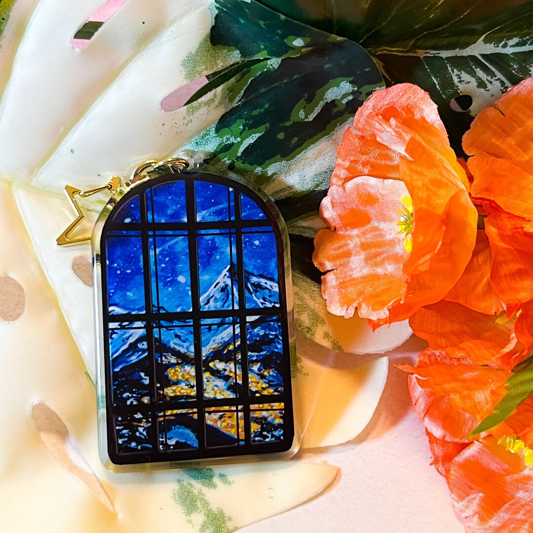 Velaris City of Starlight Window Keychain Acotar Epoxy Keychain Bookish ...