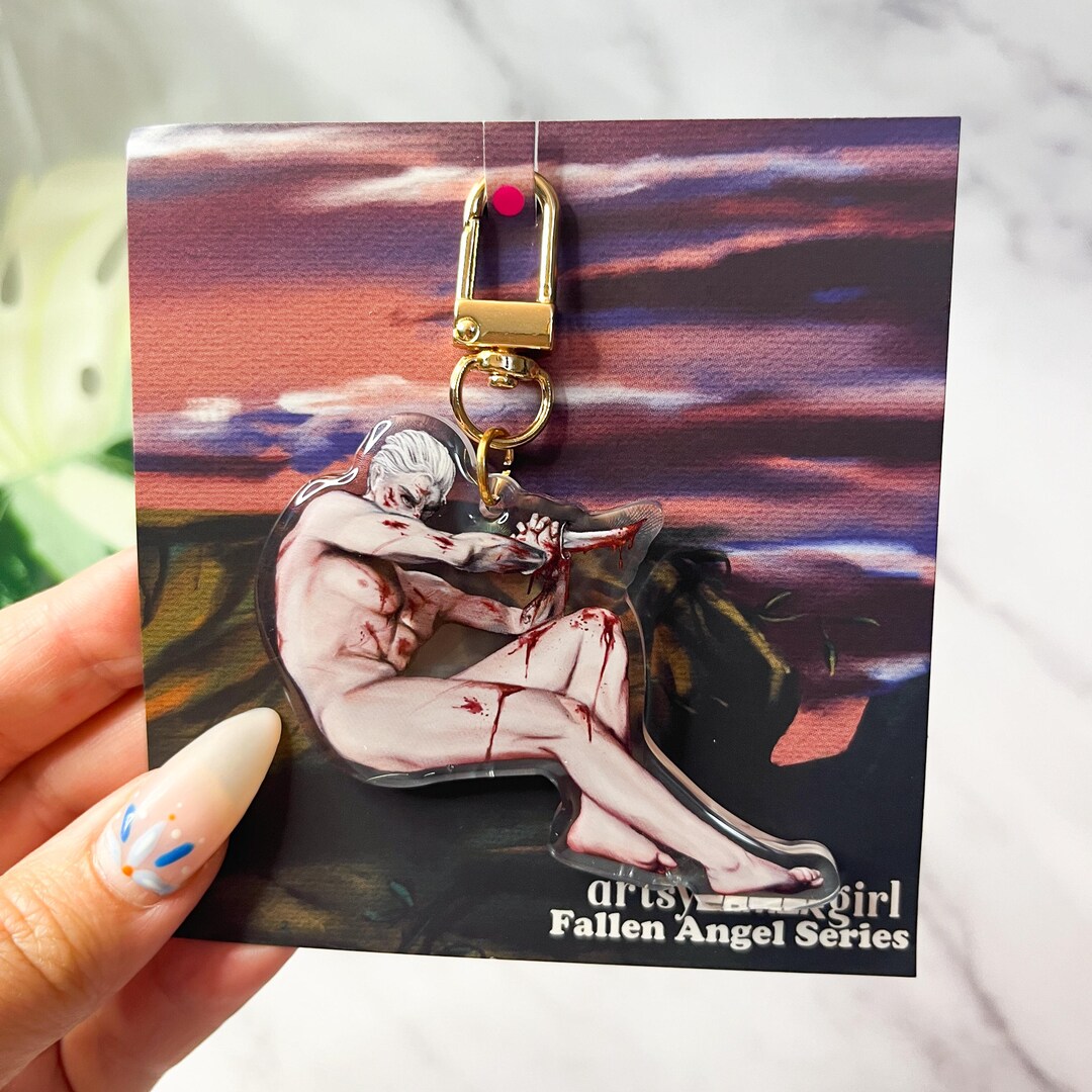 Fallen Angel Draco Acrylic Keychain | Dramione Keychain | Draco ...