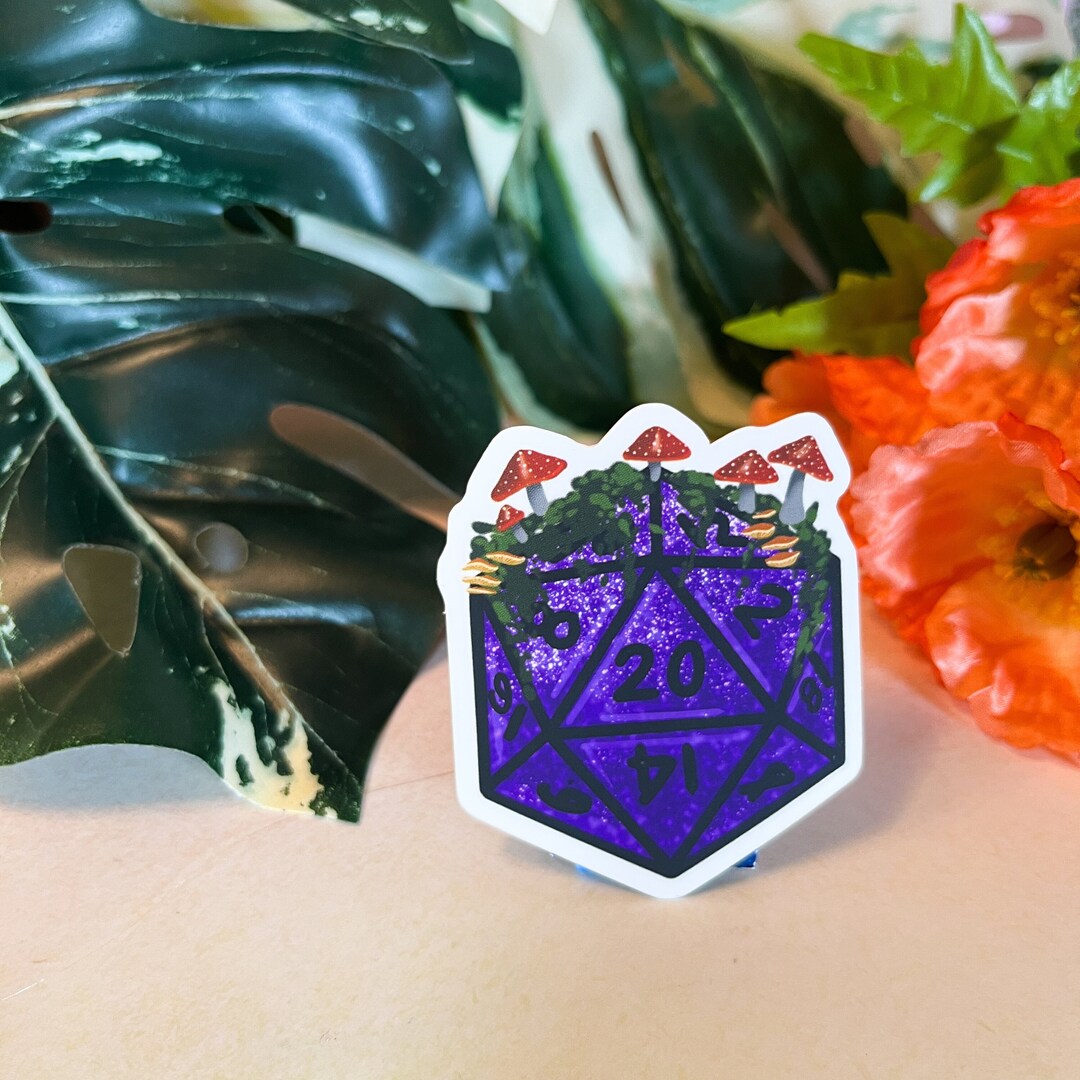 Woodland D20 Dice Controller Matte Sticker | Dnd Sticker | Gaming ...