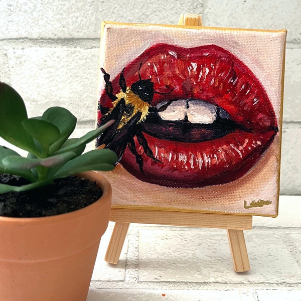 Lips Painting - Etsy